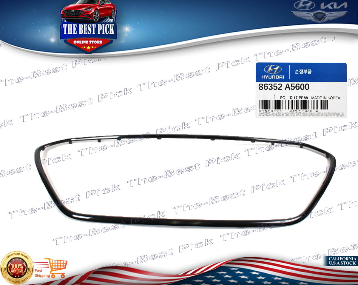 Hyundai OEM 16-17 Elantra GT Front Bumper-outer Molding 86352A5600 for ...