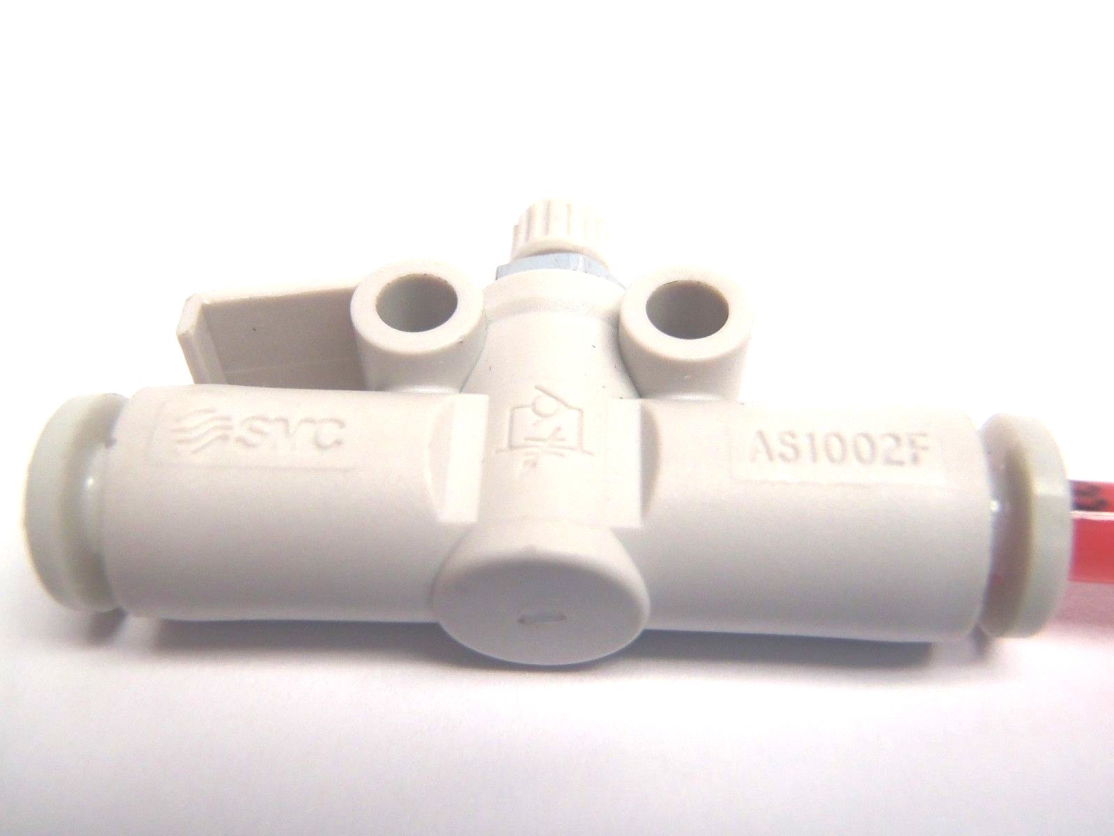 10 Pack SMC AS1002F-01 Speed Control Inline 1/8 Flow Control Valves w ...