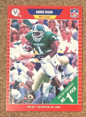 1989 Pro Set #497 Andre Rison RC Michigan State Spartans Atlanta ...
