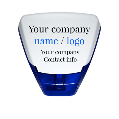 Personalised Burglar Alarm Bell Box Sticker Warning Sign Pyronix ...