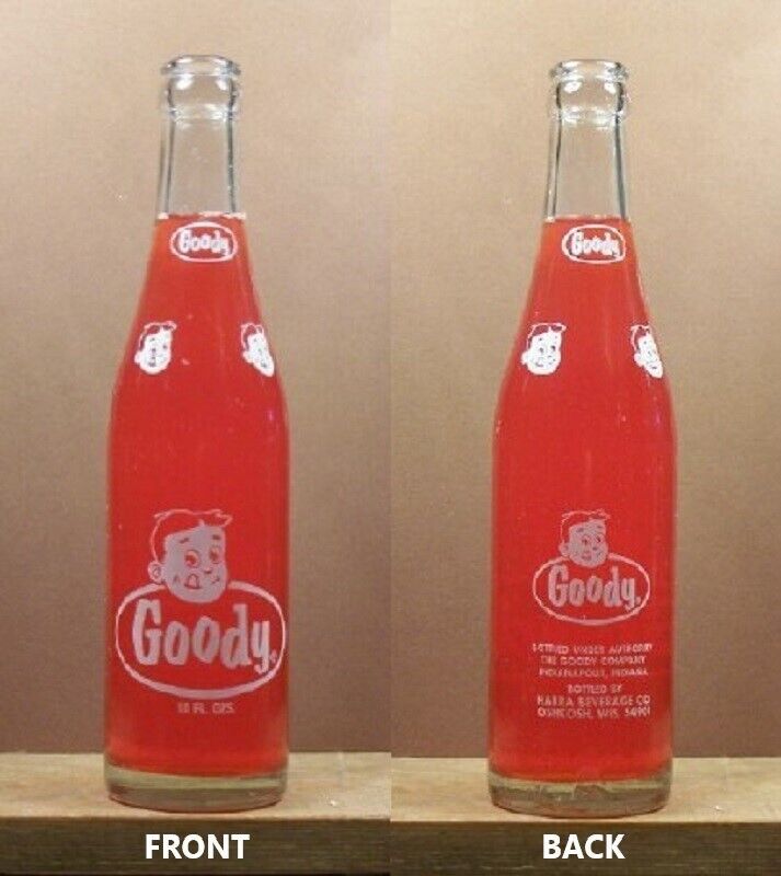 Goody ACL Soda Pop Bottle 10-ounce Oshkosh Wisconsin Harrah Beverage ...