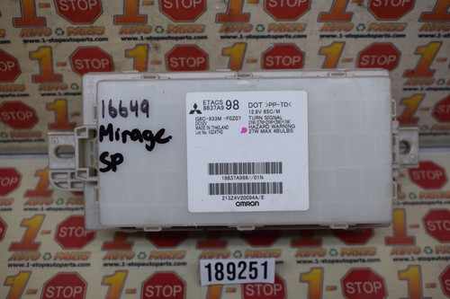 2014 14 2015 15 MITSUBISHI MIRAGE FUSE BOX ANTI THEFT CONTROLMODULE ...