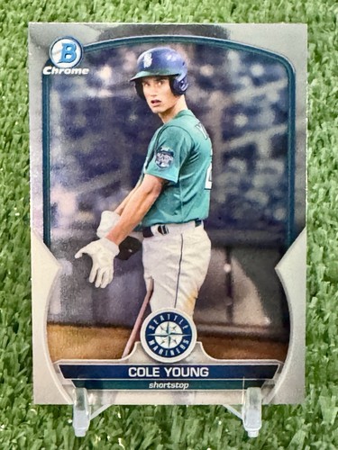 2023 Bowman Chrome Prospects Cole Young Seattle Mariners #BCP-9 Rookie ...
