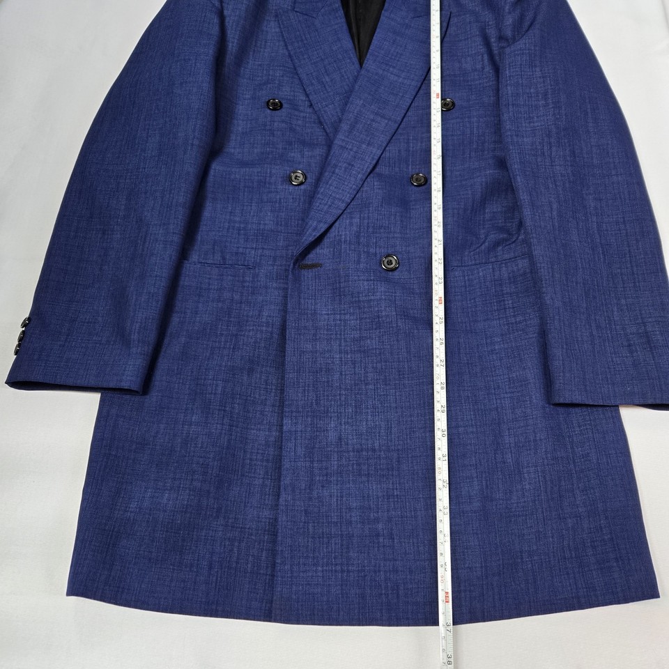 Men's Blazer 42R Blue Double-breasted Classic Fit Statement Piece ...