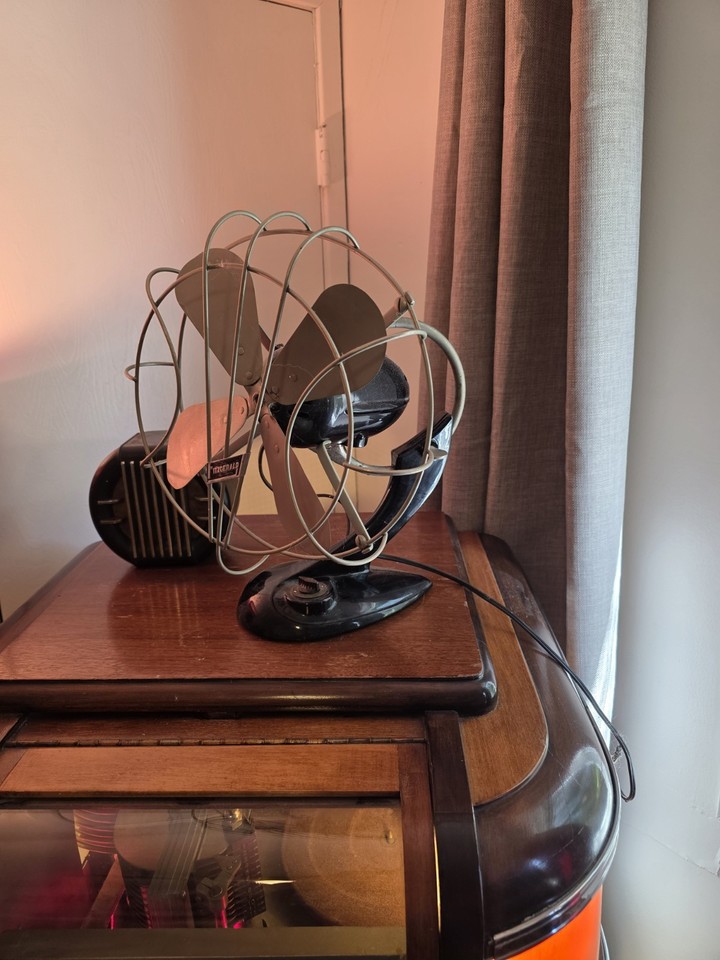 Fitzgerald Vintage Star Rite Art Deco Fan Working 83201 M 8 Inch Read ...