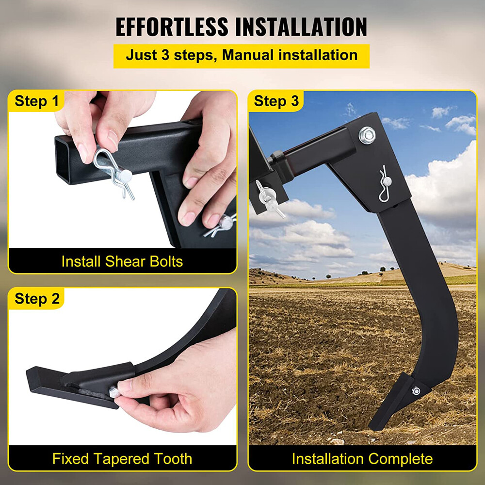 Racewill Hitch Lawn Mounted Ripper for ATV/UTV Tractor with 2 inch ...