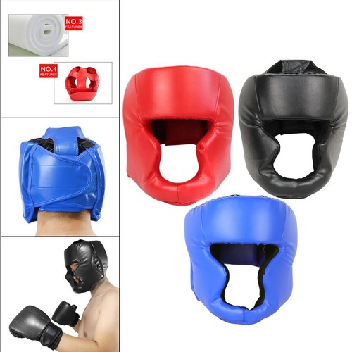 Head Guard Boxing Sparring Headgear Head Face Protector Cheeks Protect ...