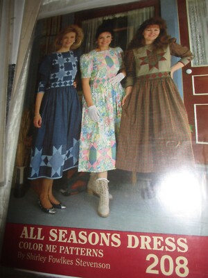 All Seasons Dress Color Me Patterns #208 Sizes 8-18 Unused c1995 | eBay