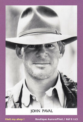 PHOTO DE PRESSE 1985, JOHN PAVAL, COMÉDIEN, ACTEUR, CINÉMA, THÉÂTRE ...