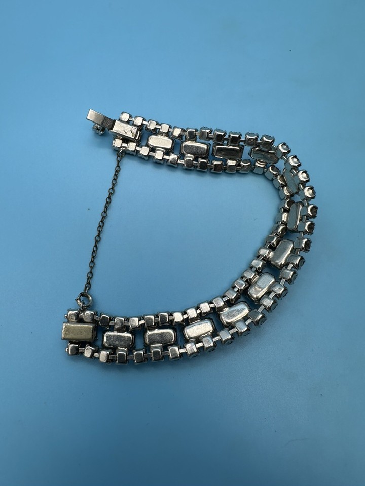 Blue Cut glass Costume Jewelry Vintage Brouch/bracelet | eBay