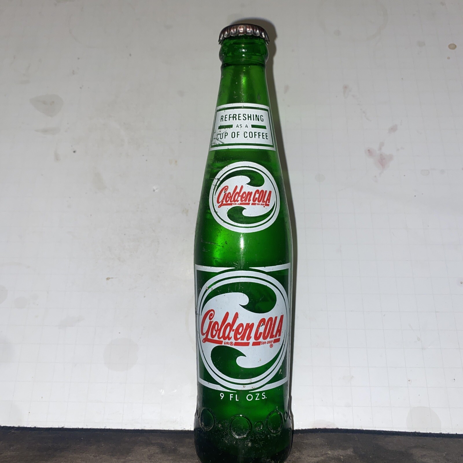 Full 9 Oz. Golden Cola Sundrop Soda Bottle, Danville VA. | eBay