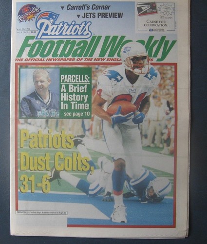 Shawn Jefferson Patriots Football Weekly Magazine Willie McGinest ...