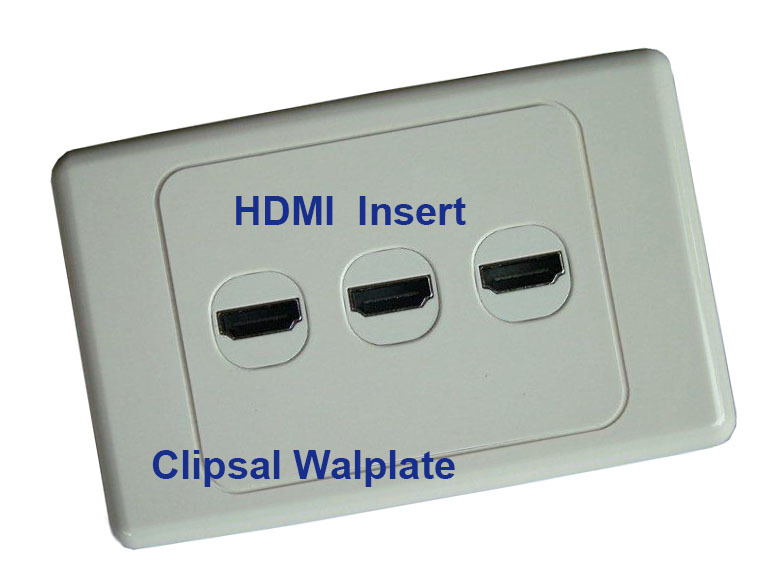 HDMI - HDMI- Right Angle Wall Plate Insert - (For White Wall Plate ...