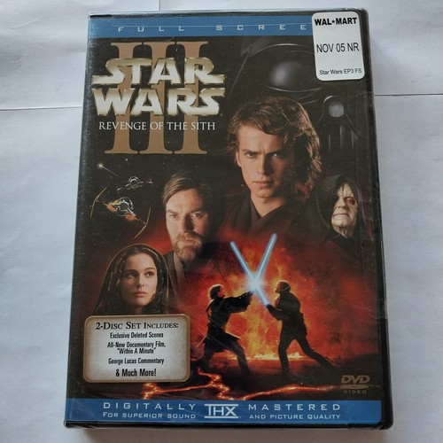 Star Wars Episode 3 III: Revenge of the Sith (Full Screen) (DVD, 2005 ...