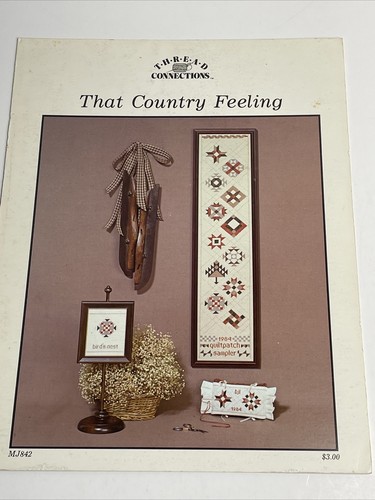 Thread Connections MJ842 That Country Feeling Cross Stitch Pattern | eBay