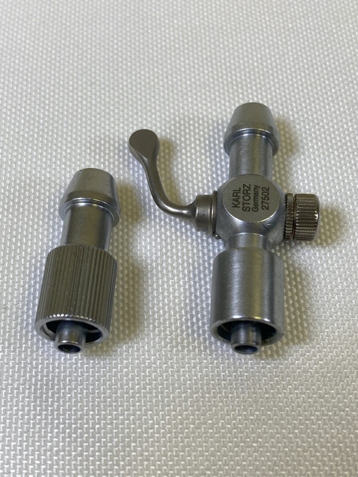 Karl Storz 6002000 27502 Luer Lock w/ Valve & Hahn Adapters Set Urology ...