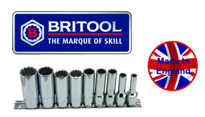 BRITOOL ENGLAND 3/8" SD AF DEEP 12 POINT SOCKET SET | eBay UK