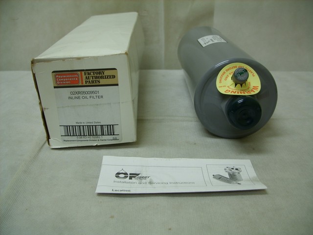 Carrier OEM External Inline Oil Filter 02XR05009501 Fast for sale ...