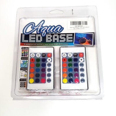 Submersible Color Changing RGB LED Puck Pool & Spa Light with 2 Remotes ...
