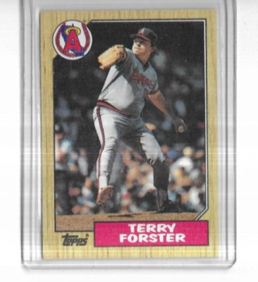1987 Topps #652 Terry Forster California Angels | eBay