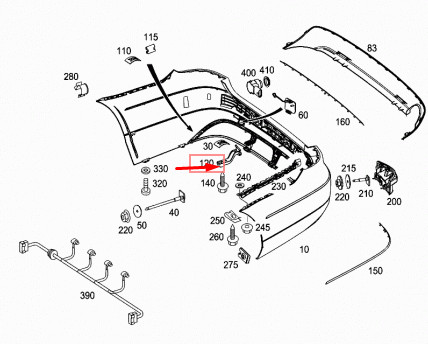2011 MERCEDES E Class W212 Saloon A2128852214 OFFSIDE Right Rear Bumper ...
