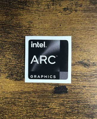 Intel ARC Graphics Sticker Label | Badge | Desktop/Laptop | 1x