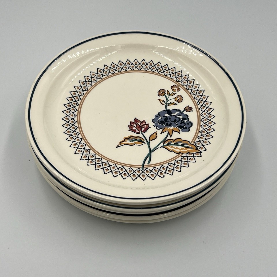 5x Boots Camargue 7” Ceramic Side Plates Vintage Boots Company Floral ...