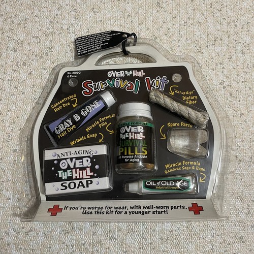 Over The Hill Survival Kit Party Gag Gift Novelty 6 Pieces Old Age Joke ...
