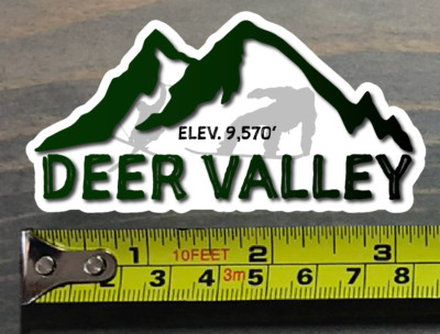 Deer Valley Sticker Decal 3.25" Utah Alta Mountain Ski Snowboard Resort ...