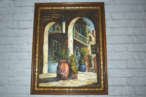 Original AL FEDERICO "ADLER" Oil on Board Painting Listed Artist Signed ...
