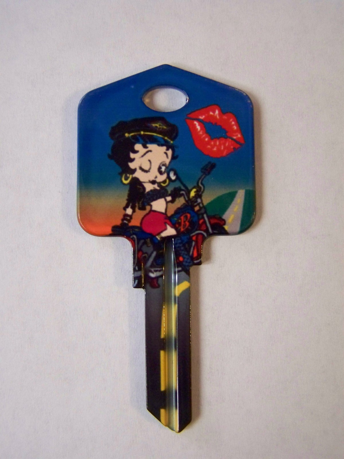 Betty Boop "Biker Betty" Key Kwikset KW1 House Key Blank / New | eBay