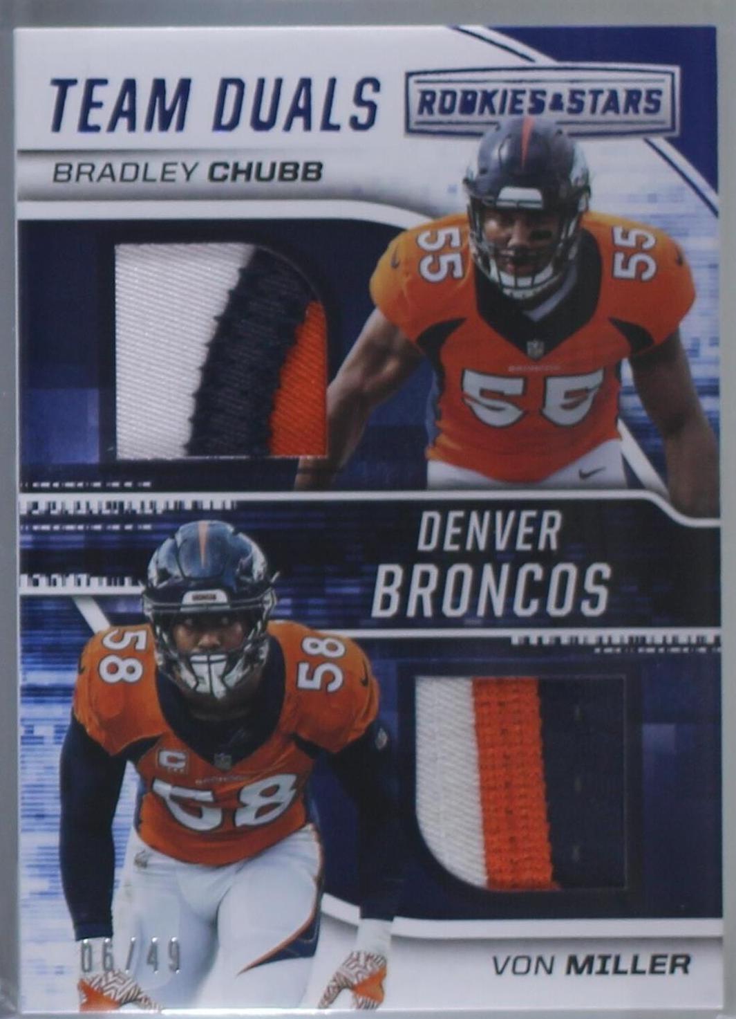 2018 Panini Rookies & Stars - Team Duals Relics Von Miller, Bradley ...