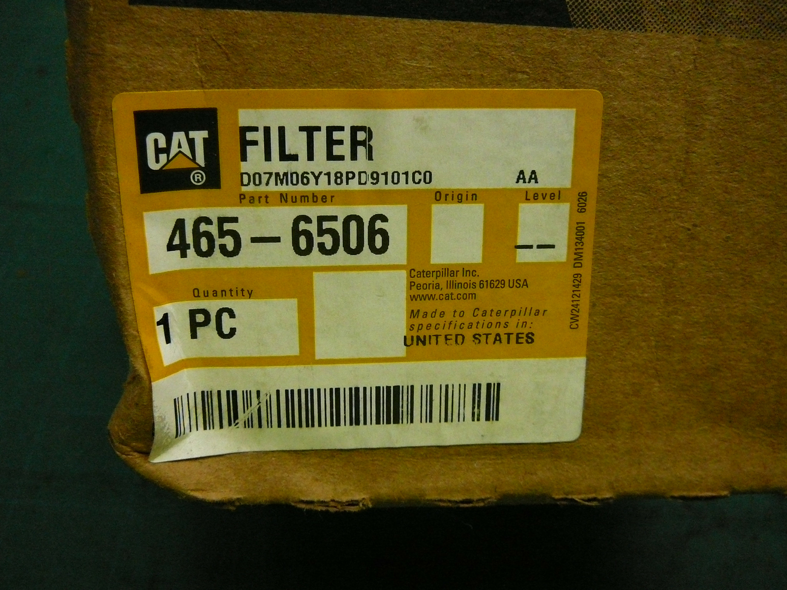 OEM Caterpillar Hydraulic Oil Filter 465-6506 CAT 4656506 for sale ...