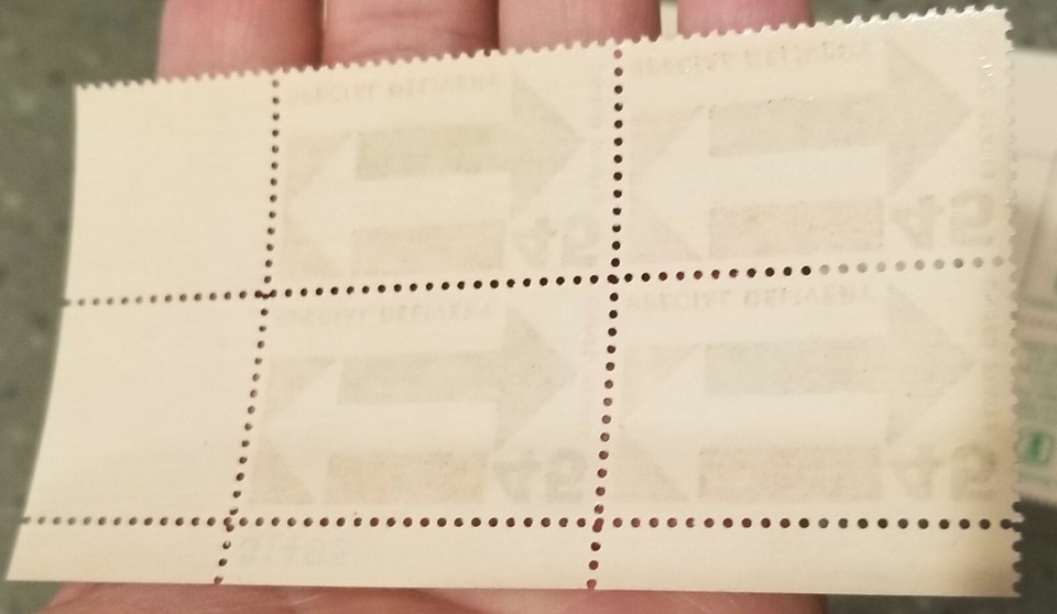 STAMP LOT~8c POSTAL SERVICE EMPLOYEES PB/20 #1489-98 & 45c ARROWS SPEC ...