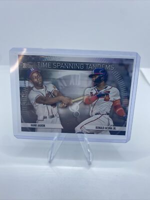 2023 Topps Update Series - Time Spanning Tandems #TS-8 Hank Aaron ...