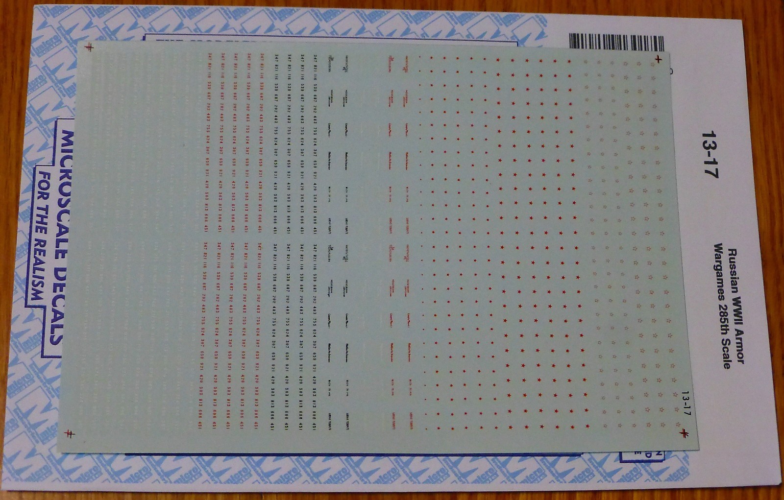 Microscale Decal #13-17 Russian WWII Armor Wargames 285th Scale | eBay