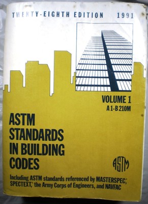 ASTM Standards in Building Codes 28th Edition Volume 1 1991 | eBay