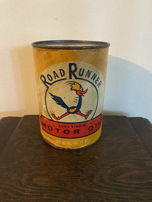 VINTAGE RARE ROAD RUNNER OIL CAN EMPTY | eBay