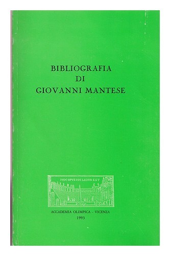 REATo, ERMENGILDO Bibliographie De Giovanni Mantese 1993 Relié | eBay