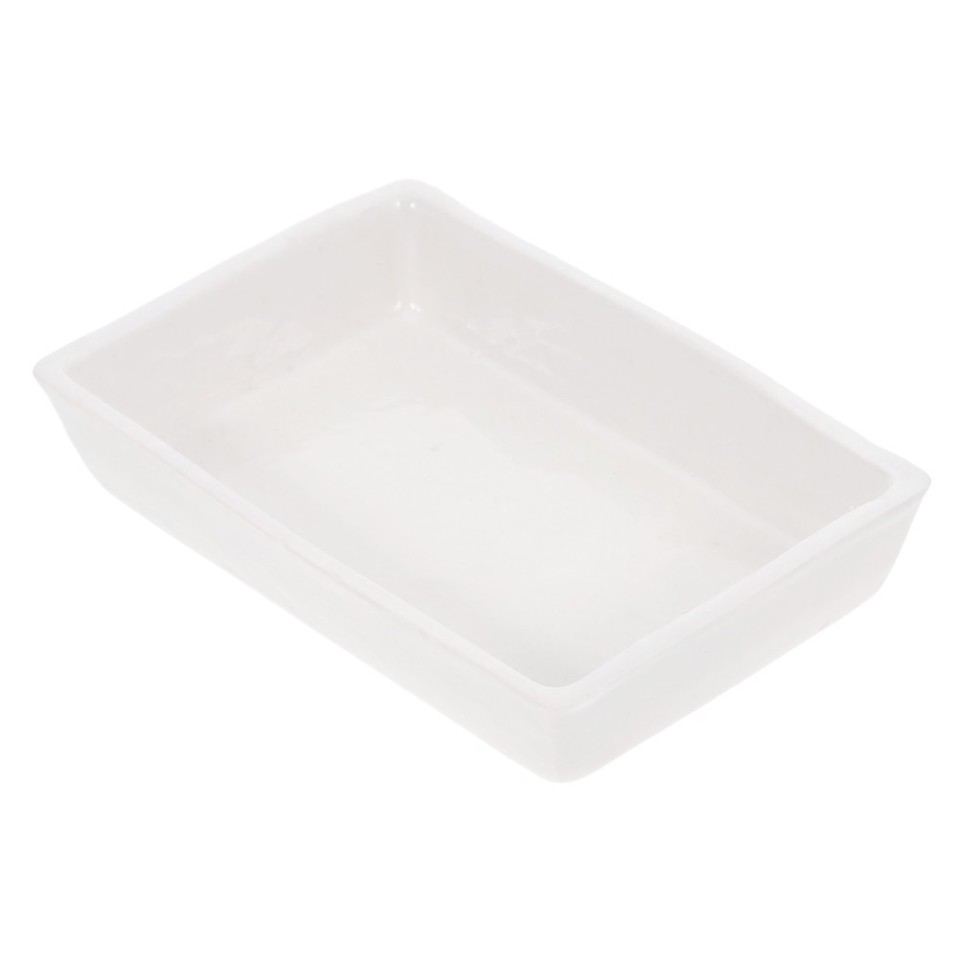 Laboratory Ceramic Burning Tray Large Capacity Rectangular Ceramic ...