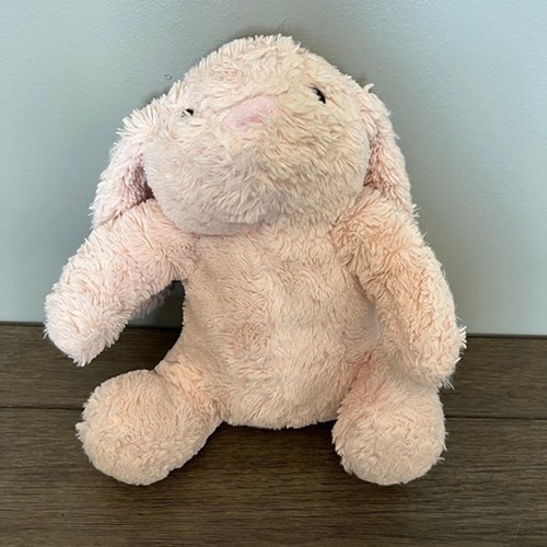 Silver One Soft & Cuddly Pink Bunny Plush | eBay