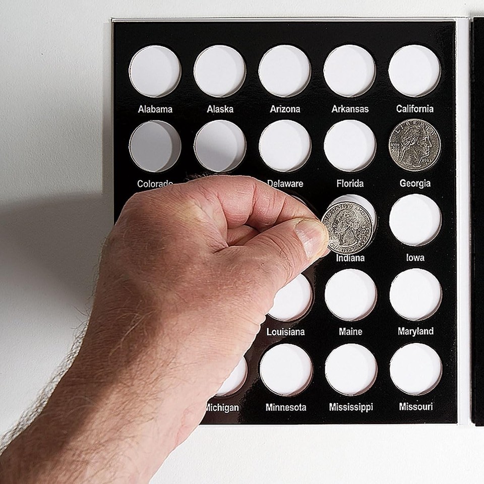 50 States Quarter Album 1999-2009 Coin Collection Holder & Display Book ...