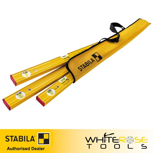 STABILA PRO SET 80 AS Spirit Level Set 30cm 60cm 120cm Levels in Case ...