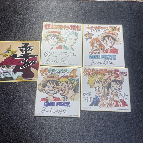 One Piece Tower Limited Novelty Official Color Paper Luffy Zoro Sanji ...