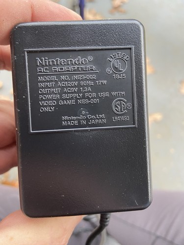 Nintendo NES Power Supply AC Adapter Cord Original OEM NES-002 Genuine ...