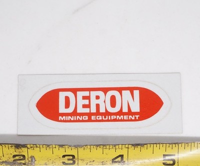 Deron Decal Sticker Mining Equipment Logo Vintage Industrial White ...