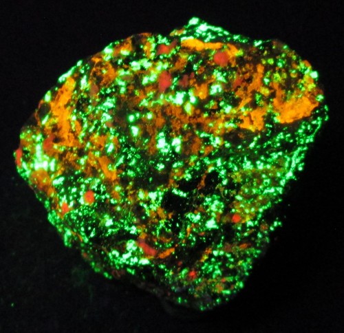 Clinohedrite Willemiite Franklinite Fluorescent Mineral Franklin Mining ...