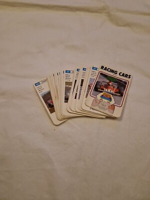 Top Trumps Racing Cars Complete Set 32 Playing Cards + Info Card 1975 ...