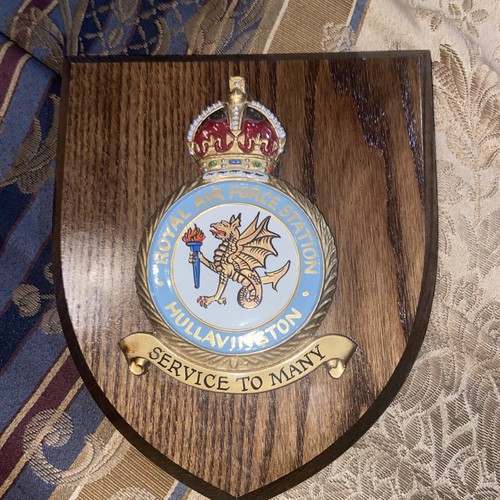 RAF Station Hullavington Vintage wall plaque shield RAF RARE ...