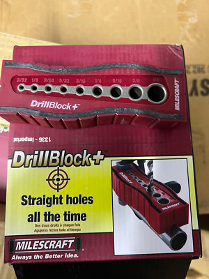 Drill Block Plus Handheld Drilling Guide w/ 9 Bushing Sizes | eBay